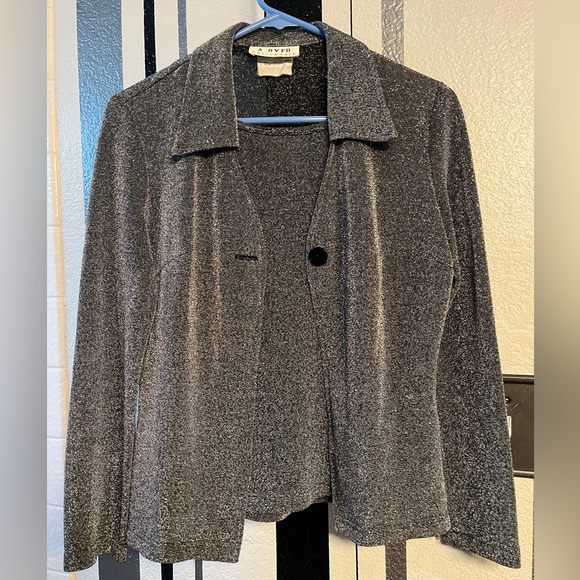 A. Byer | Jackets & Coats | Vintage Shiny Matching Jacket And Tank Size ...